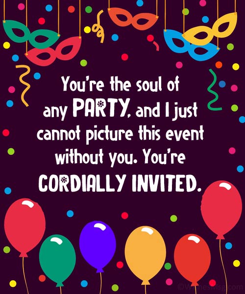 Creative Party Invitation Messages: Examples and Ideas - Entelechy
