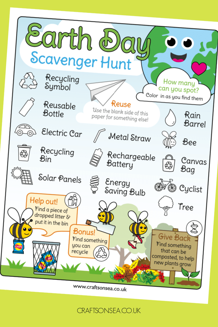 Online Activity: Earth Day Scavenger Hunt - Entelechy