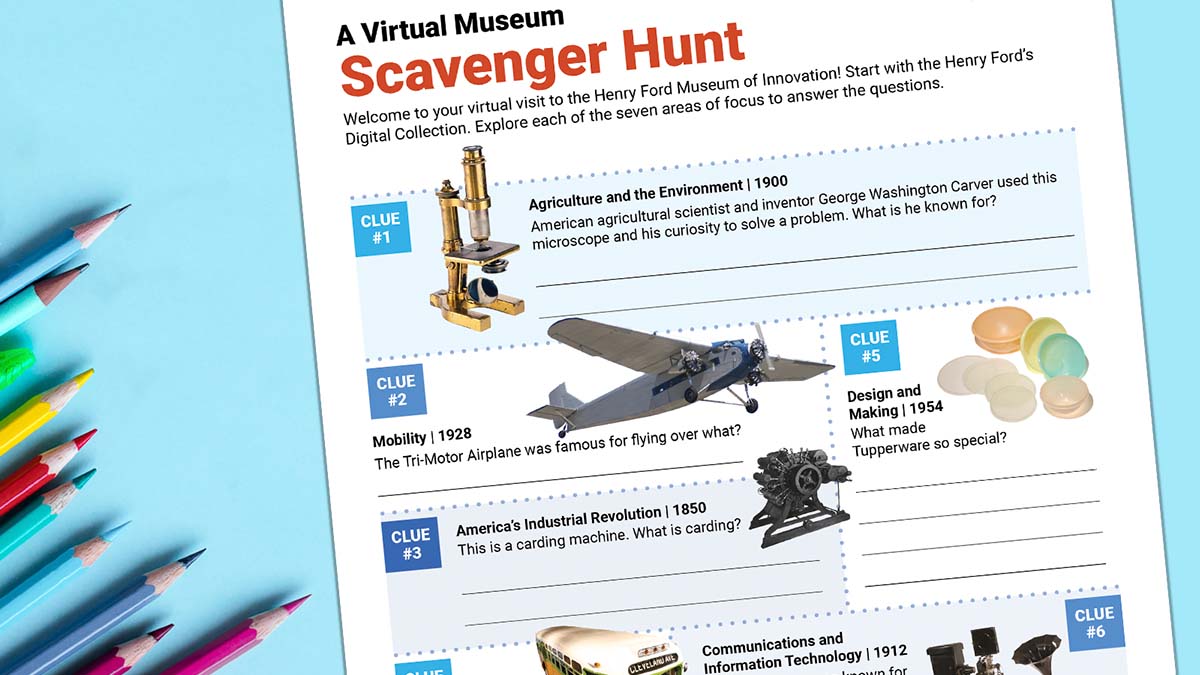 Take a Virtual Museum Tour with This Educational Scavenger Hunt - Entelechy
